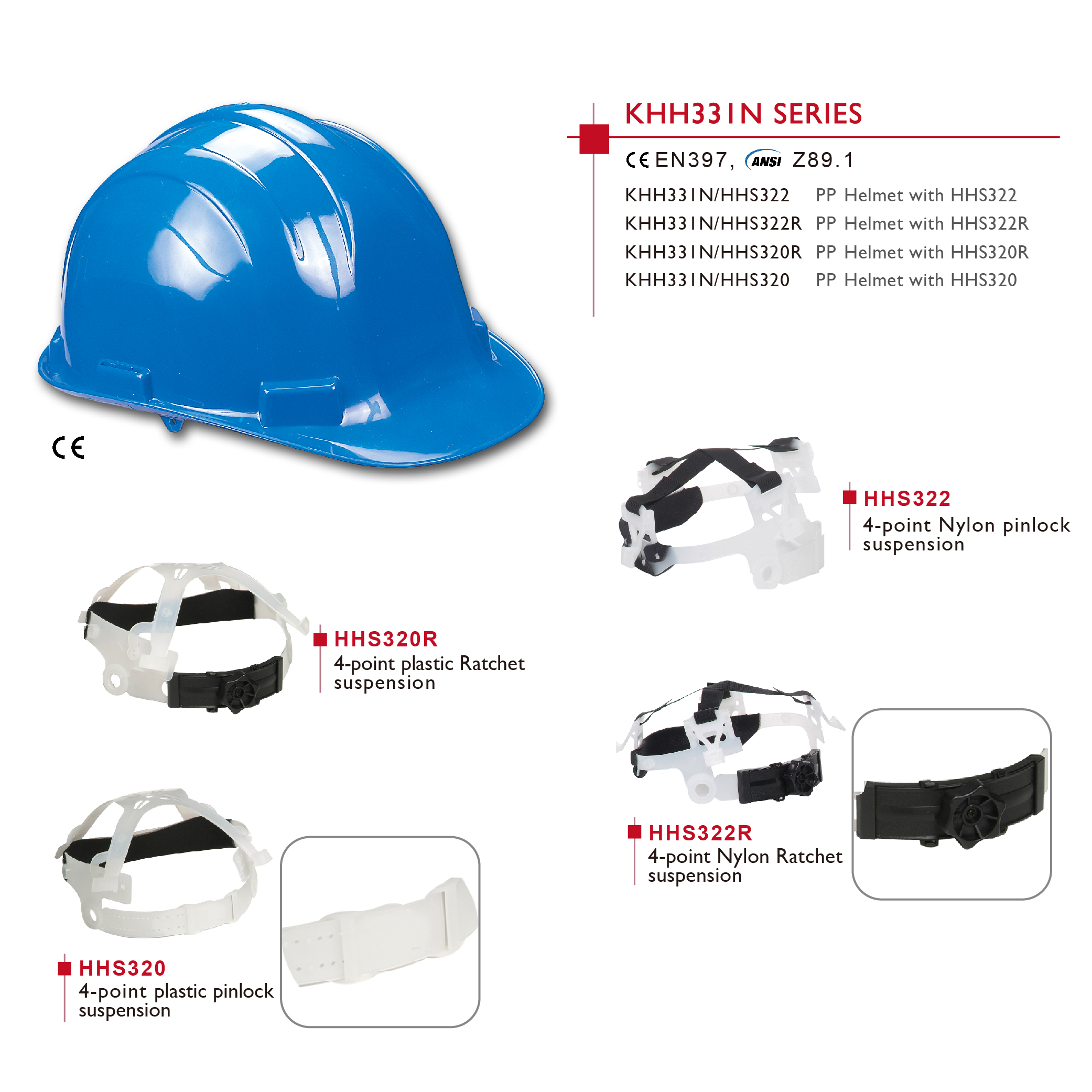 Head Protection | Safety Helmet KHH331N Series | PPE | Safety | KAYO Taiwan